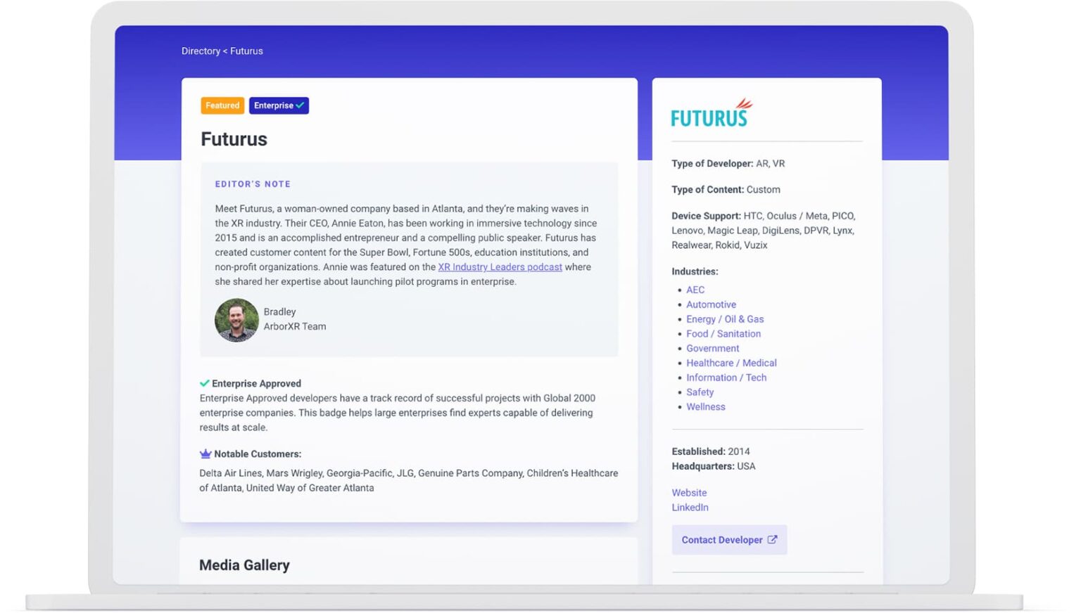Introducing the ArborXR Directory: Find AR and VR Developers in Your industry - ArborXR